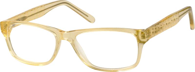 Yellow Rectangle Glasses #638122 | Zenni Optical