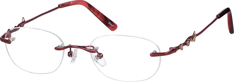 Red Rimless Glasses #654118 | Zenni Optical