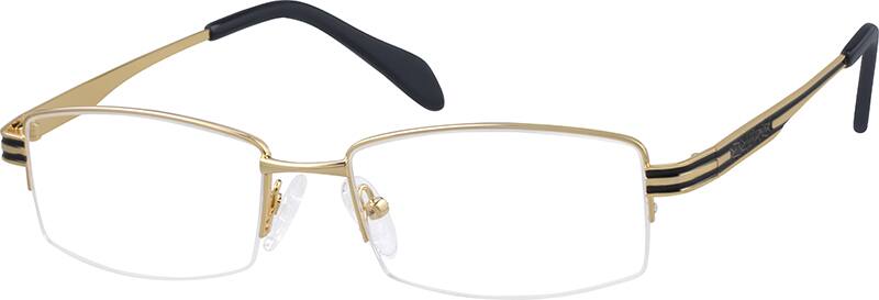 Gold Rectangle Glasses #655214 | Zenni Optical