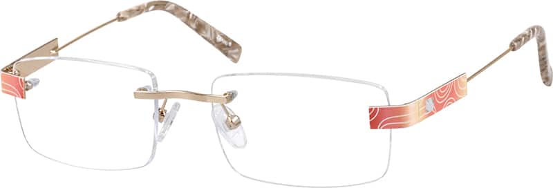 Red Rimless Glasses #655518 | Zenni Optical