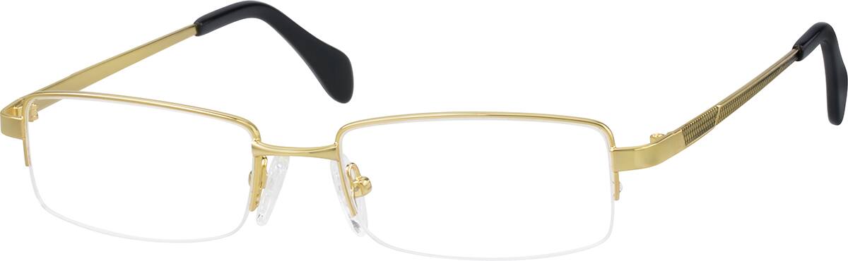 Gold Rectangle Glasses #656114 | Zenni Optical