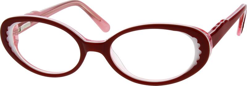 Red Kids’ Oval Glasses #668618 | Zenni Optical