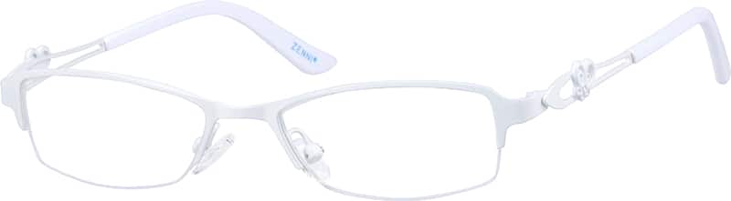 White Rectangle Glasses #682930 | Zenni Optical