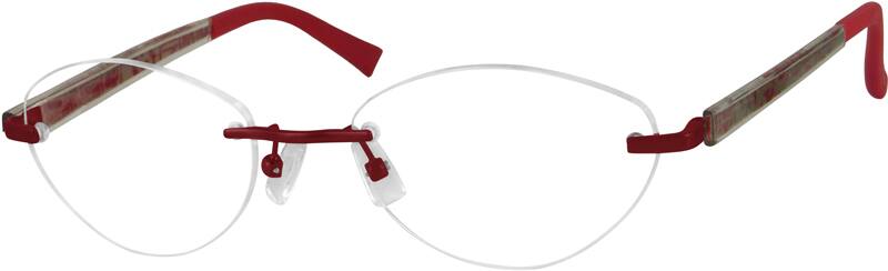 Red Rimless Glasses #711718 | Zenni Optical