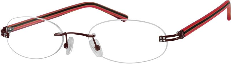 Red Rimless Glasses #711918 | Zenni Optical