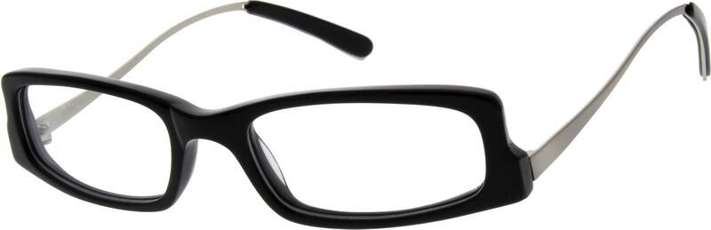 Black Rectangle Glasses #726421 | Zenni Optical