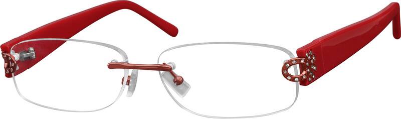 Red Rimless Glasses #738318 | Zenni Optical