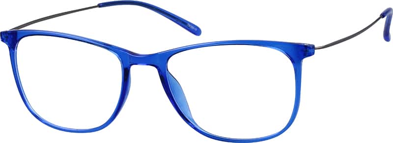 Electric Blue Square Glasses #7808516 | Zenni Optical