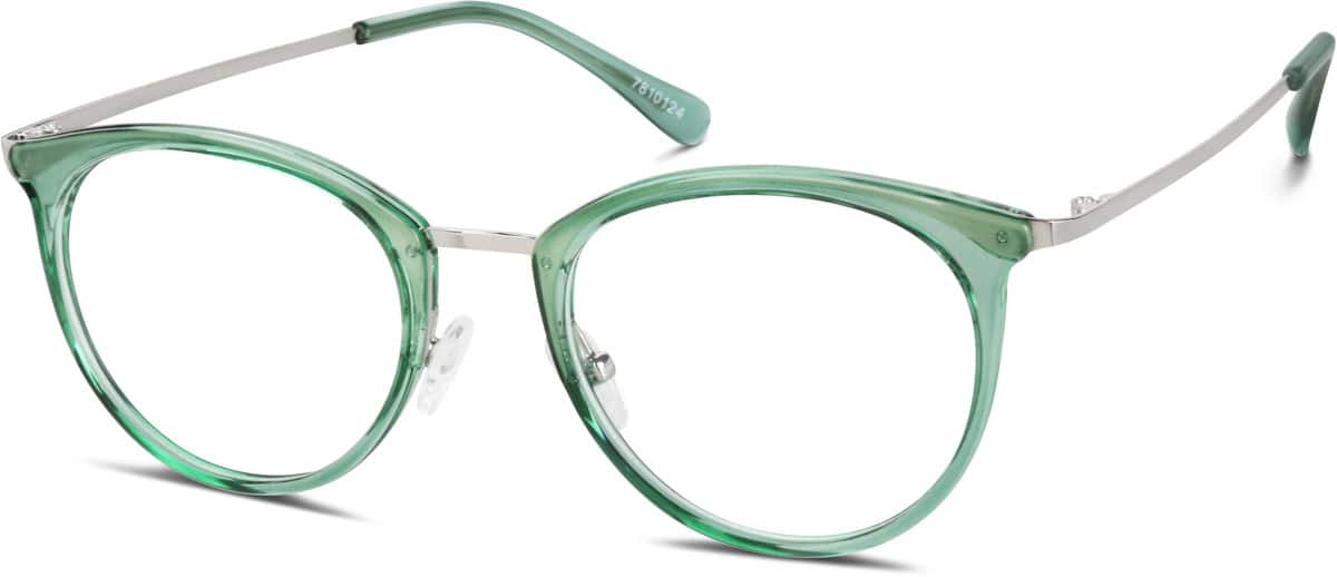 Green Round Glasses #7810124 | Zenni Optical