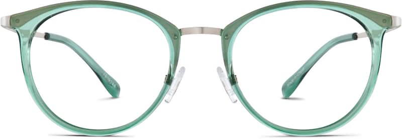 Green Round Glasses #7810124 | Zenni Optical