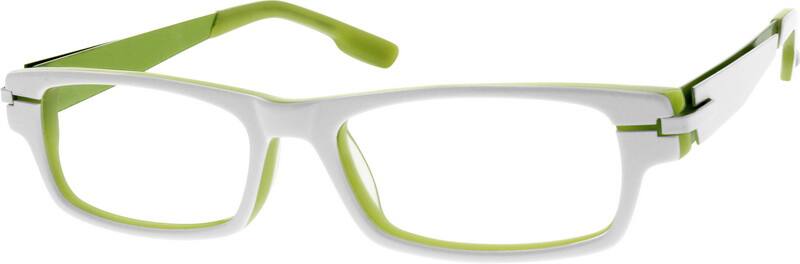 White Kids’ Rectangle Glasses #781030 | Zenni Optical