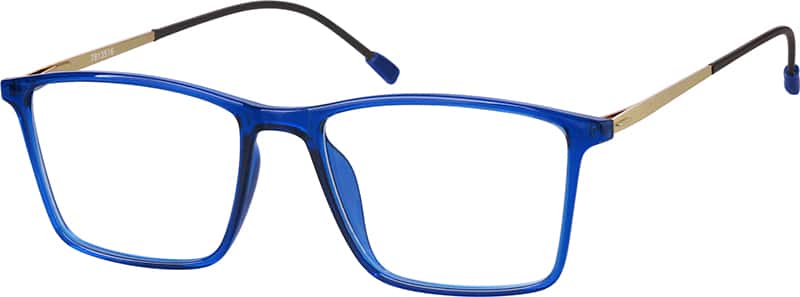 Blue Rectangle Glasses #7813516 | Zenni Optical