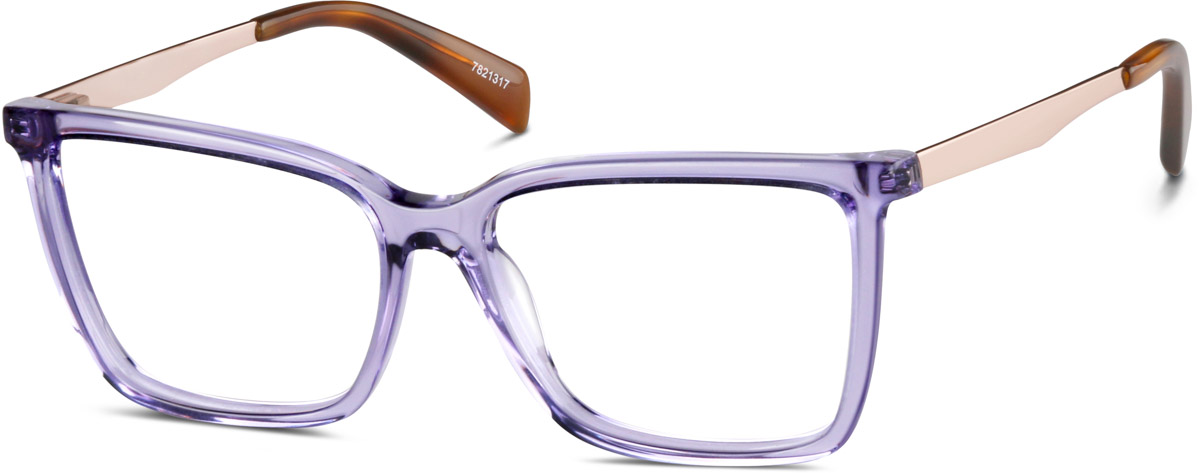 Lilac Square Glasses #7821317 | Zenni Optical