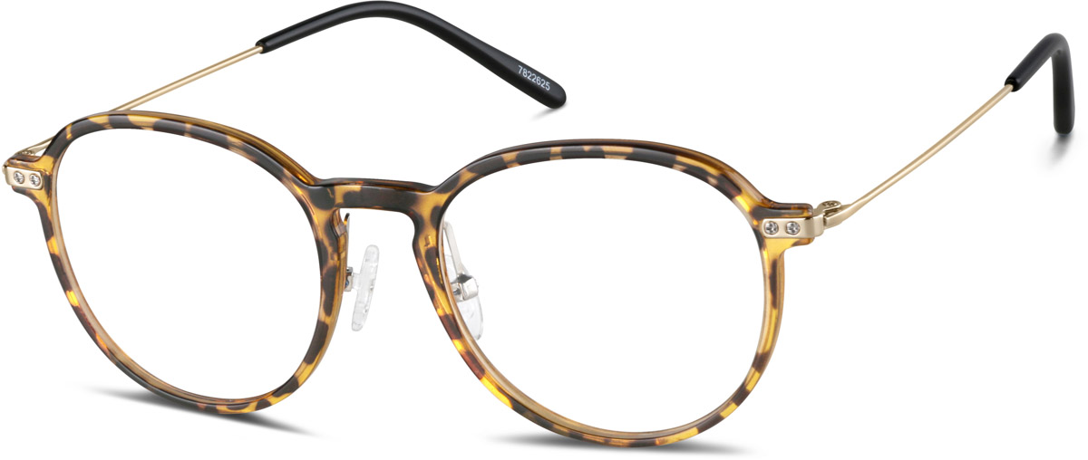 Tortoiseshell Round Glasses #7822625 | Zenni Optical