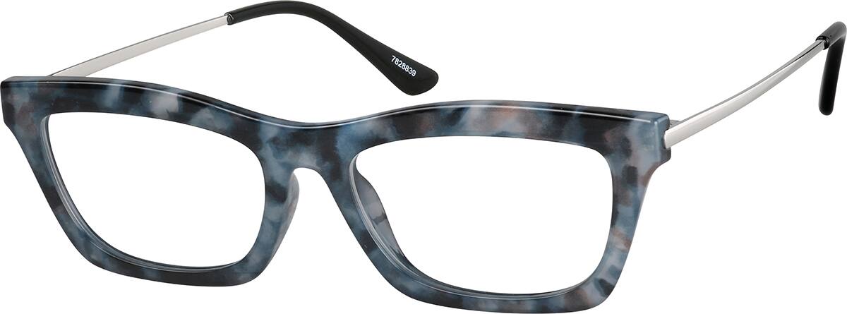 Blue Rectangle Glasses #7828839 | Zenni Optical