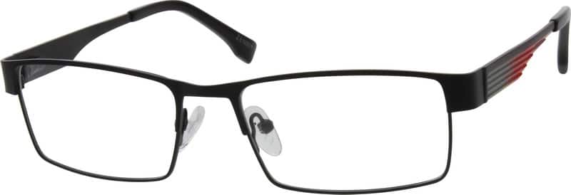 Black Rectangle Glasses #798221 | Zenni Optical