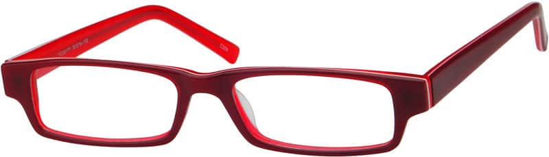 Red Rectangle Glasses #831818 | Zenni Optical