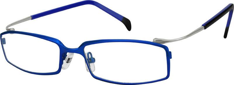 Blue Rectangle Glasses #853816 | Zenni Optical Canada