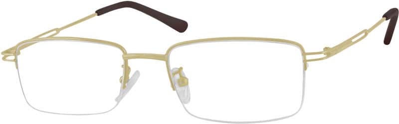 Gold Rectangle Glasses #950414 | Zenni Optical
