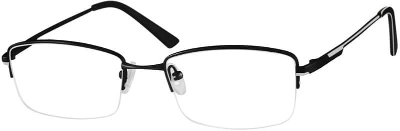 Black Rectangle Glasses #963121 | Zenni Optical