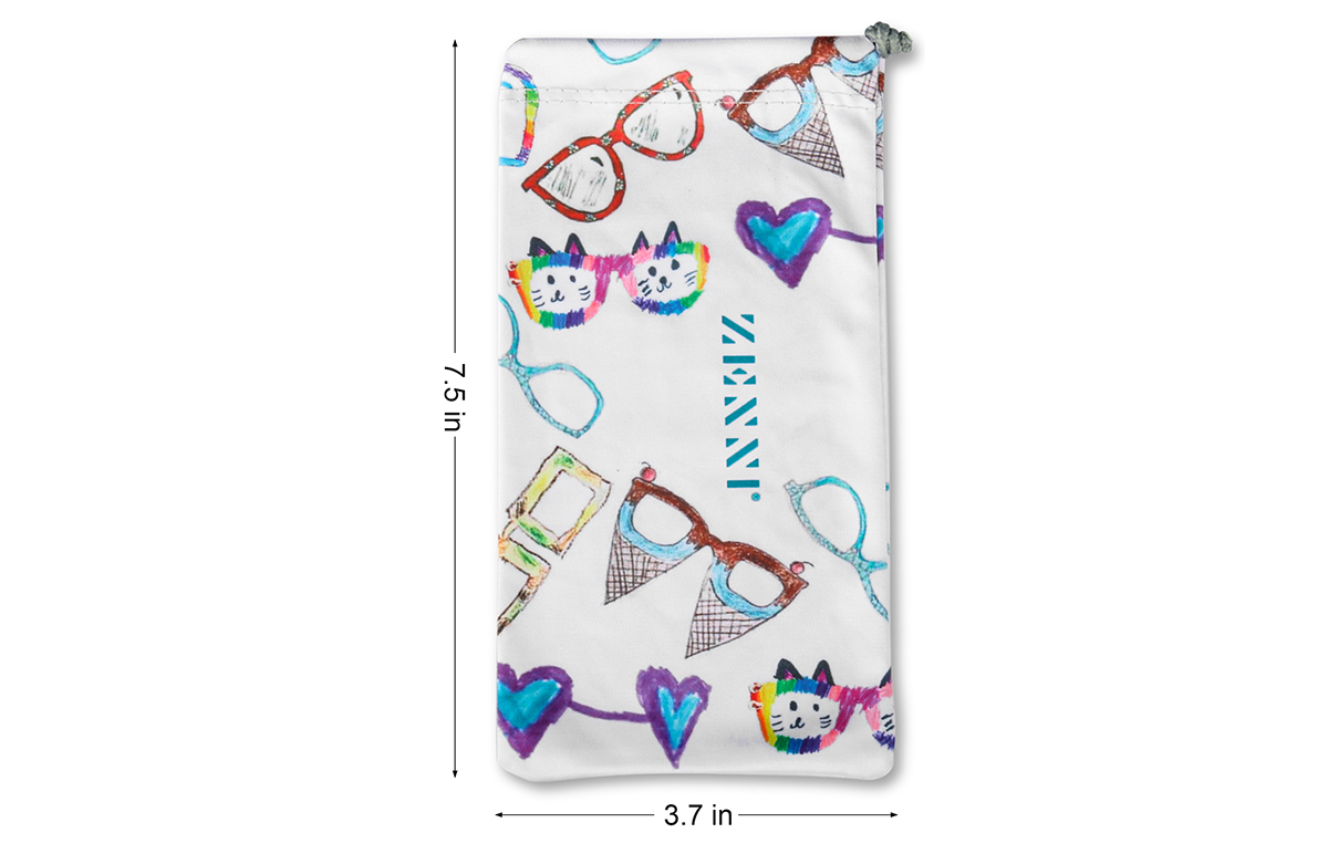 White Soft Eyeglass Case #A60103329 | Zenni Optical