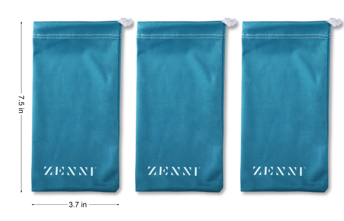 Teal Soft Eyeglass Case Trio #A60103716 | Zenni Optical Canada