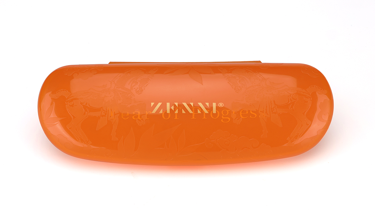 Orange Year of the Horse Hard-Shell Eyeglass Case #A60106042 | Zenni ...