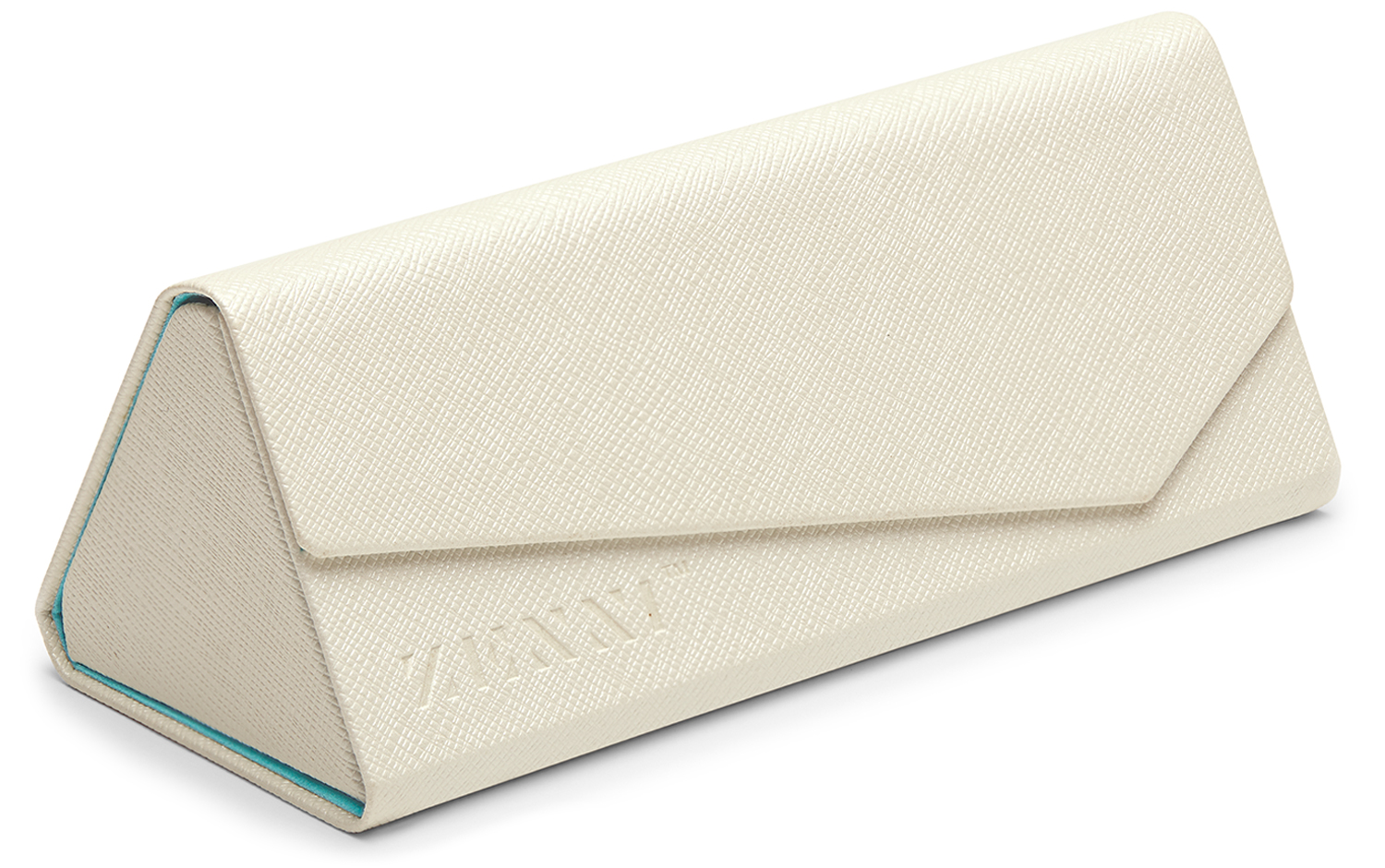White Deluxe Tri-Fold Eyeglass Case #A90100130 | Zenni Optical Canada