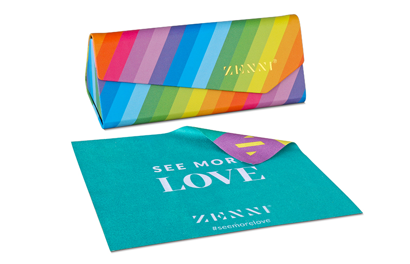 Rainbow Pride Tri-Fold Eyeglass Case #A90101529 | Zenni Optical