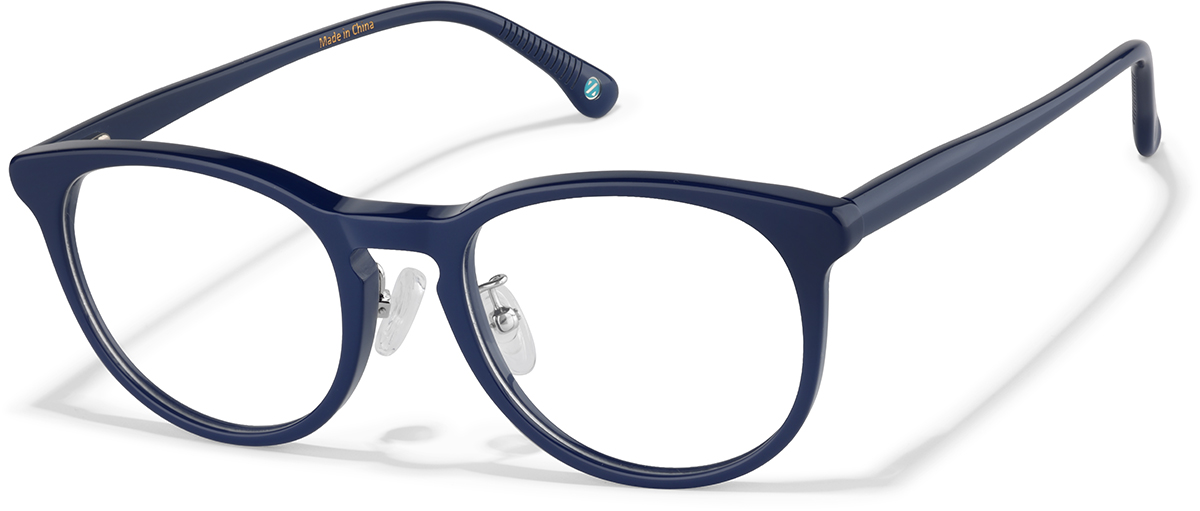 Blue Round Glasses #P101216 | Zenni Optical