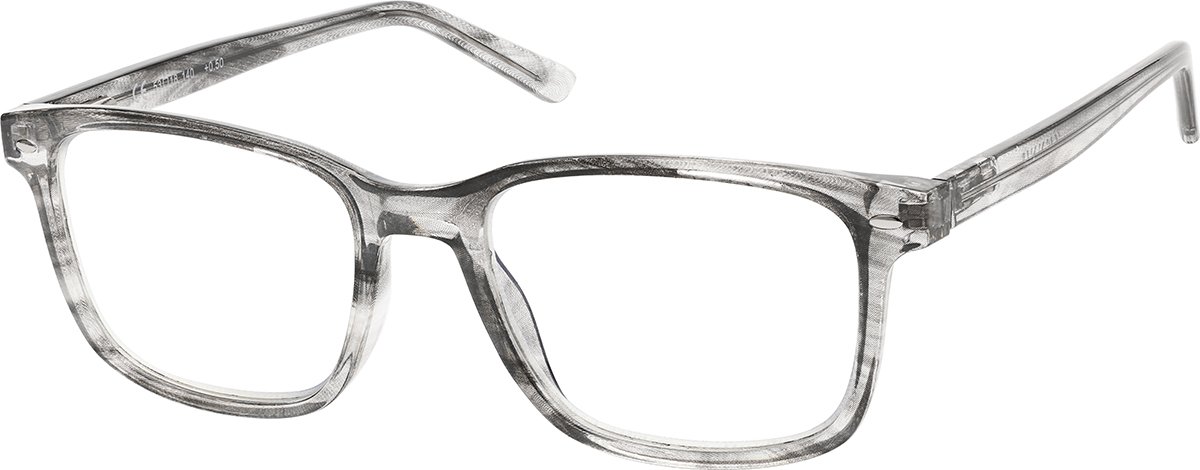 Gray Rectangle Readers #R002612075 | Zenni Optical
