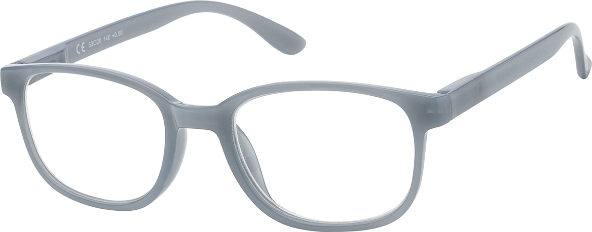 Gray Rectangle Readers #R003912250 | Zenni Optical