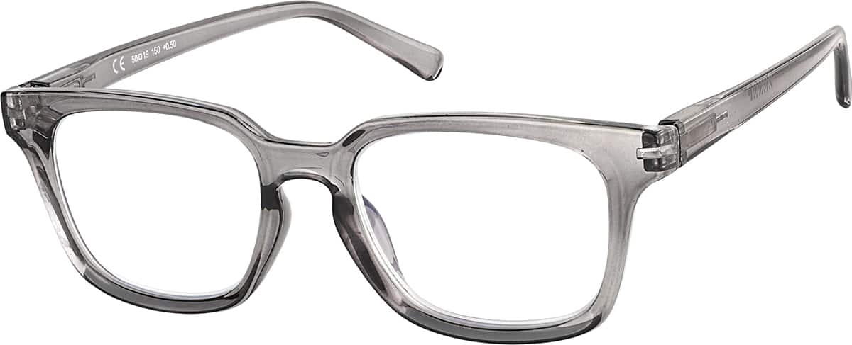 Gray Rectangle Reader #R004412050 | Zenni Optical