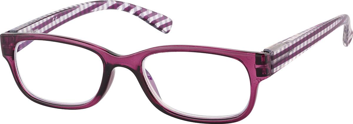 Plum Rectangle Reader #R004617050 | Zenni Optical