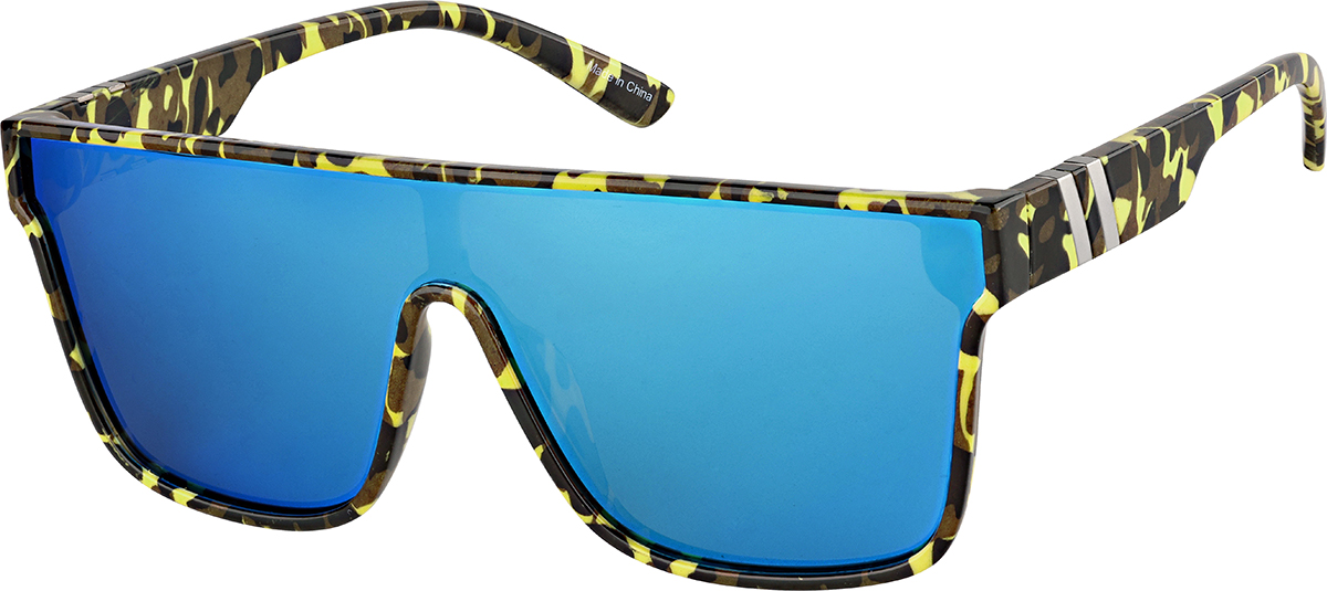 Tortoiseshell Square Polarized Sunglasses #T01892516 | Zenni Optical